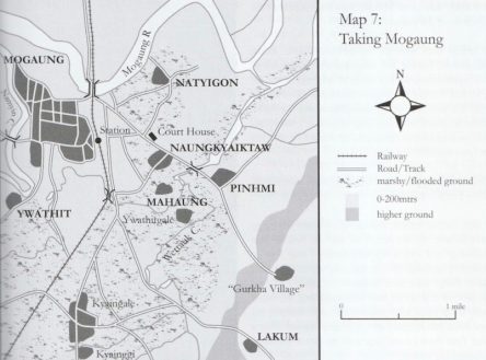 Map of area around Mogaung. - The Chindit Society
